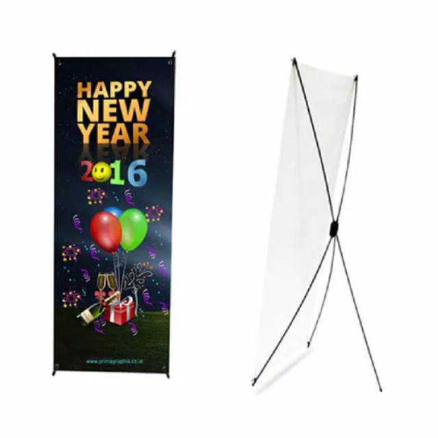 Jual Stand X banner penyangga banner promosi besi 60 x 160 cm | Shopee ...