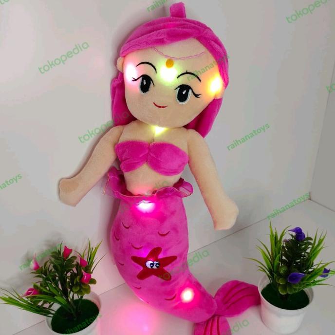 Jual Boneka Mermaid Ratu Queen Putri Duyung Import LED Menyala Lucu dan ...