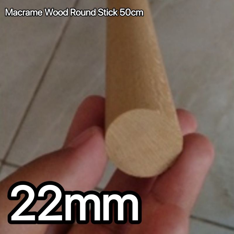 Jual Macrame Wood Round Stick - Stik Kayu Bulat Lingkaran Dowel ...