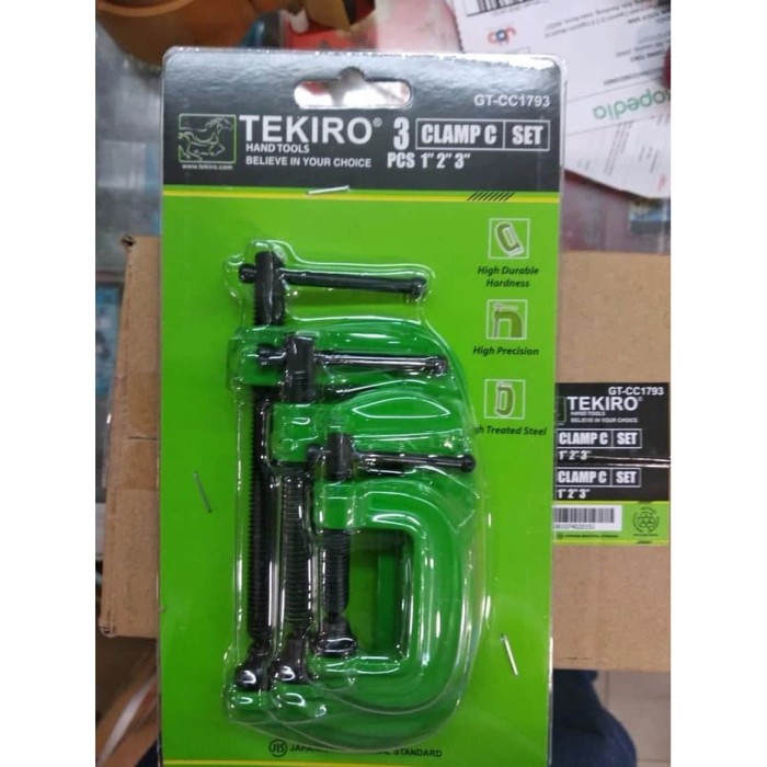 Jual Clamp C Tekiro 1 Set C Clamp Tekiro Set Isi 3 Pcs | Shopee Indonesia