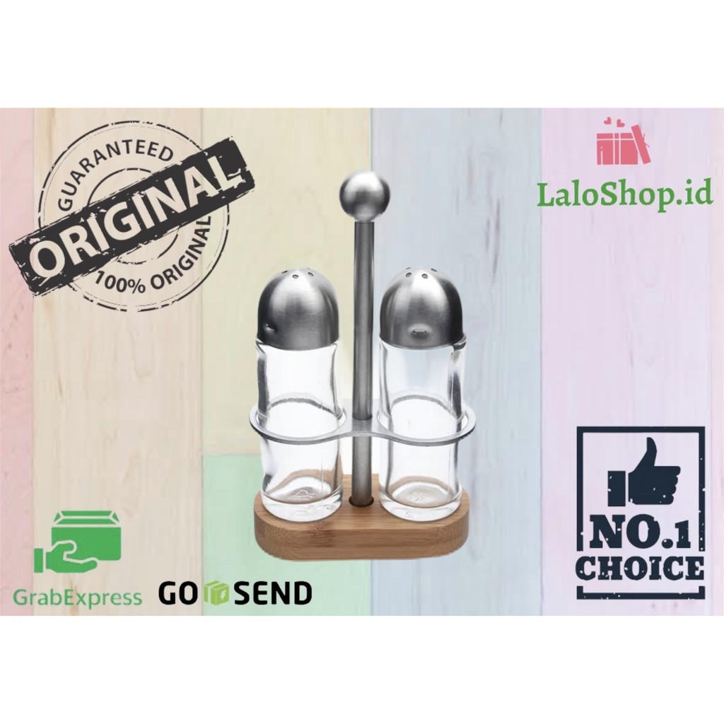 Jual TEMPAT GARAM DAN MERICA SERBAGUNA ELEGAN BAHAN KACA | Shopee Indonesia