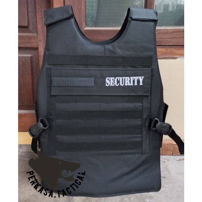 Jual Rompi Security Hitam - Rompi Tebal Hitam | Shopee Indonesia