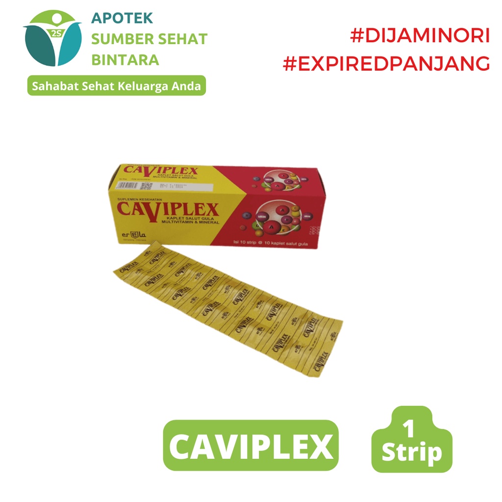 Jual Caviplex Kaplet Multivitamin 1 strip 10 kaplet | Shopee Indonesia