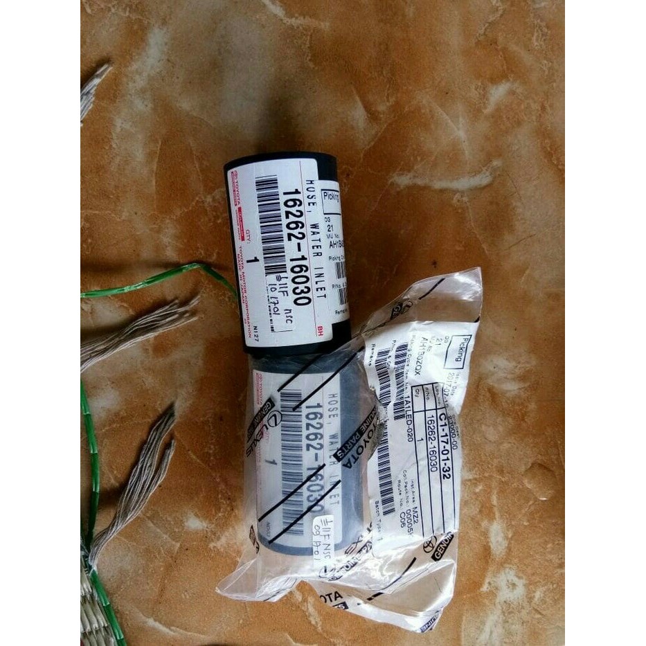 Jual selang waterpump water pump great soluna dan corolla allnew 16 18 ...