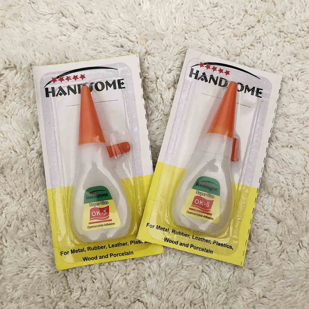 Jual lem super glue hansome botol-1pc | Shopee Indonesia