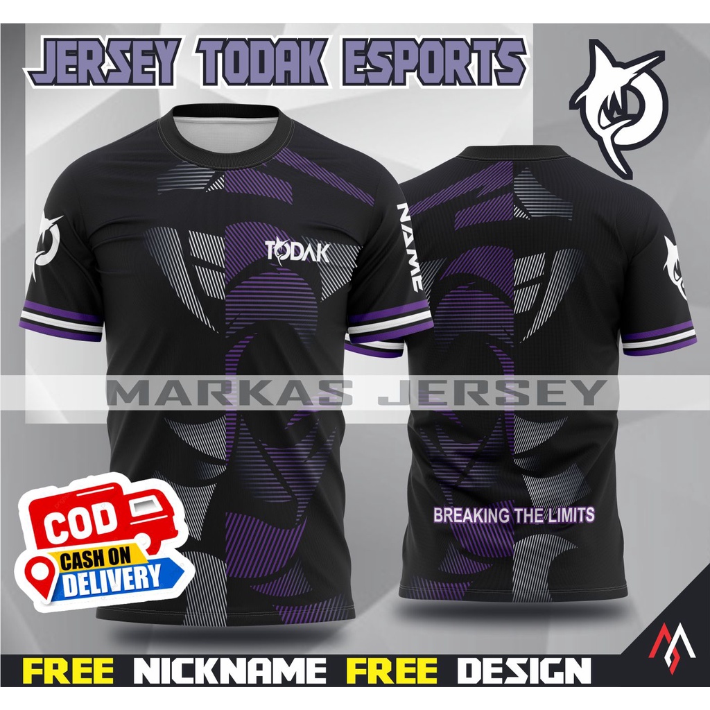 Jual JERSEY TODAK ESPORTS MOBILE LEGENDS PUBG MOBILE FREEFIRE AOV DOTA ...