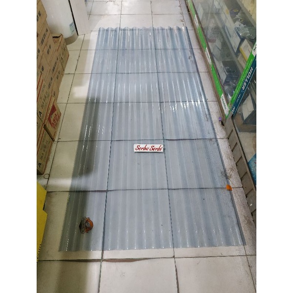 Jual (ATAP PVC BENING) Seng rumah gelombang bening /lembar (instant ...