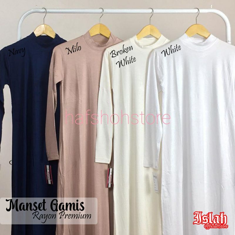 Jual Gamis Manset Lengan Panjang Kaos Rayon Super Premium / Dalaman ...