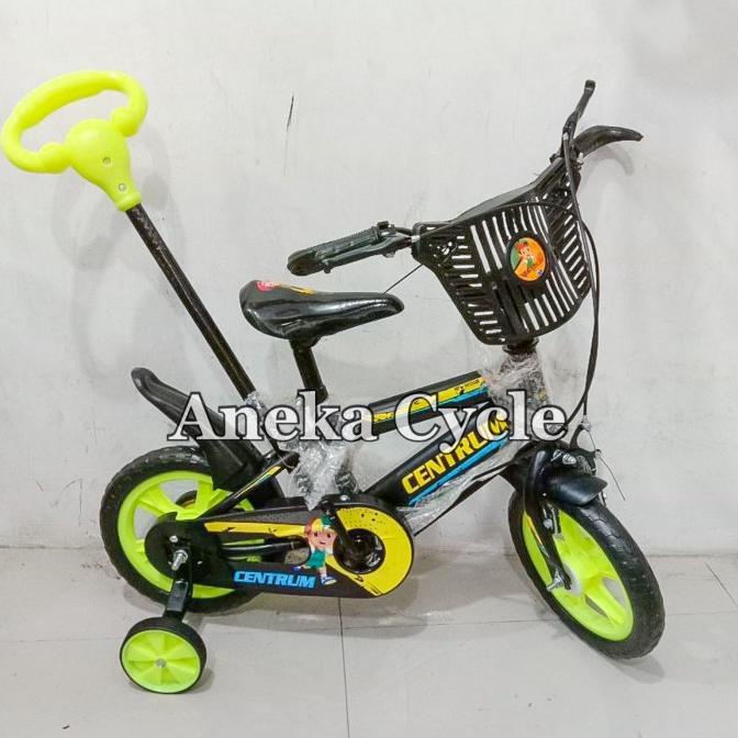 Jual Sepeda Anak Roda Empat Cowok BMX Centrum 12 Dorongan Stir Eva ...