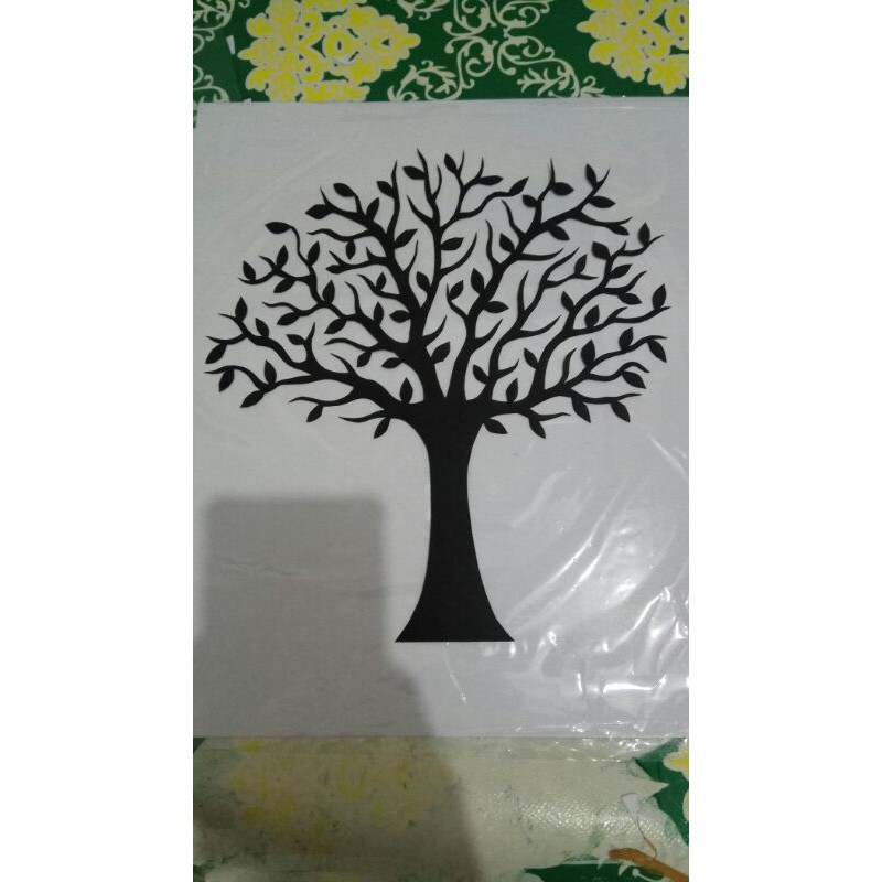 Jual siluet pohon koin mahar rindang berdaun/ranting | Shopee Indonesia