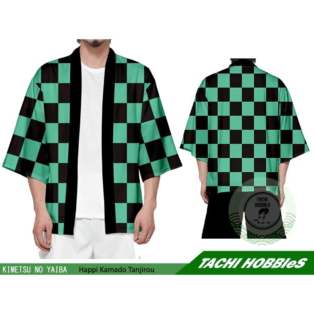 Jual Kimono Happi Haori Cardigan Kamado Tanjiro - Kimetsu no Yaiba ...