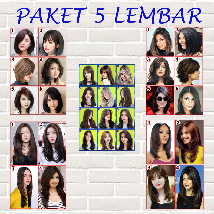 Jual poster babershop,pangkas rambut dan salon model cewek terbaru ...