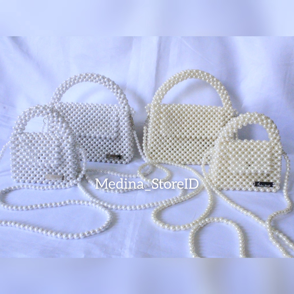 Jual AURORA BAG / TAS MANIK MUTIARA / PEARL BAG / TAS WANITA / TAS OOTD ...