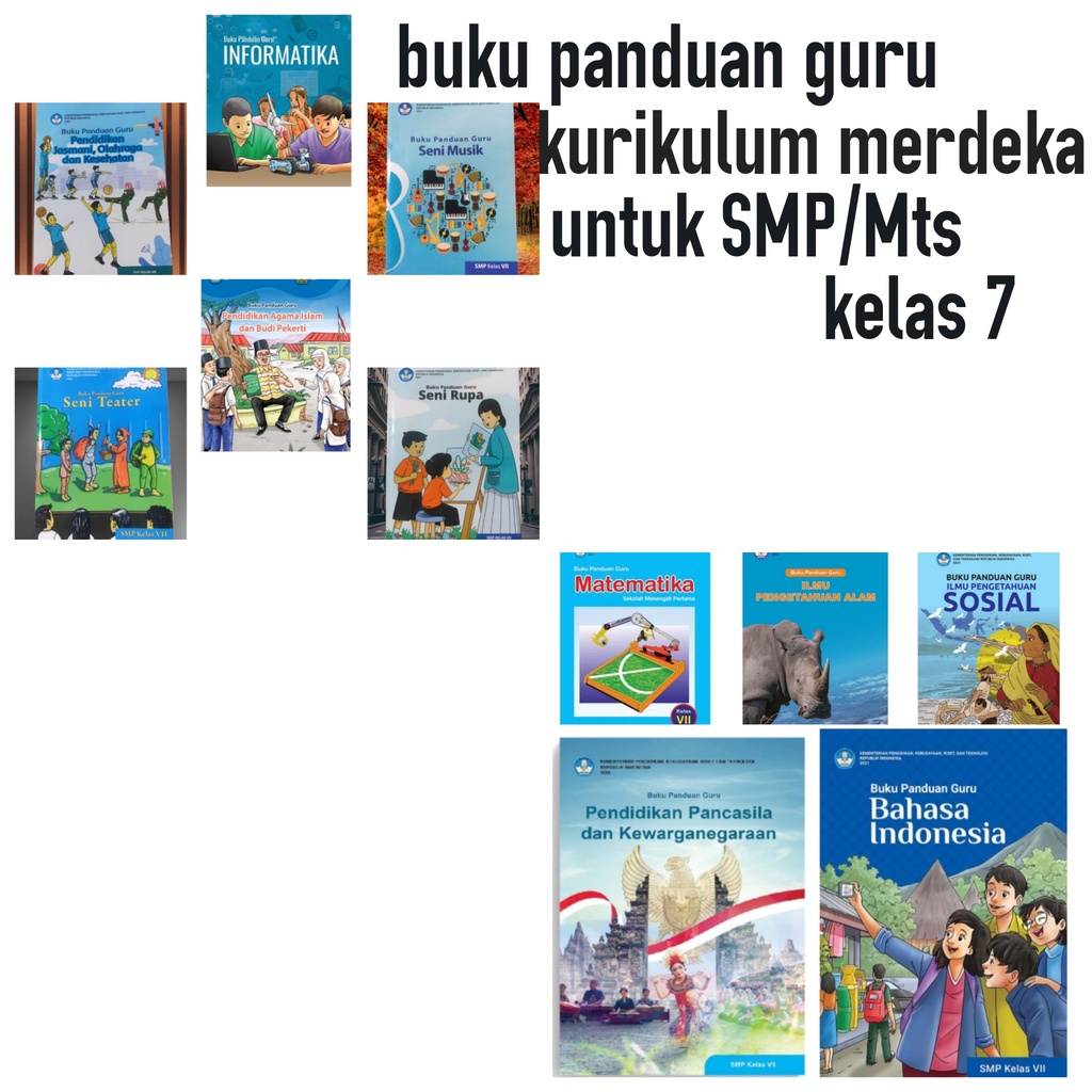 Jual ORI harga satuan buku panduan guru kurikulum merdeka untuk SMP/Mts kelas 7 | Shopee Indonesia