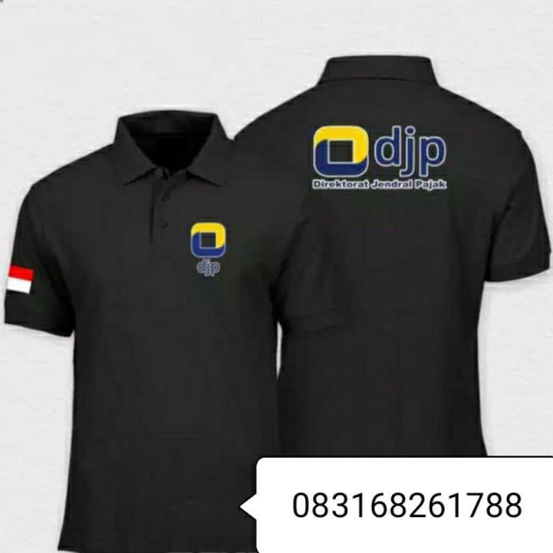 Jual Kaos DJP Kaos direktorat jenderal pajak polo katun full bordir ...