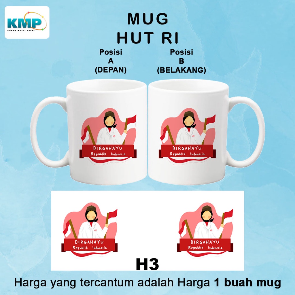 Jual MUG CUSTOM HUT RI KEMERDEKAAN 17 AGUSTUS (MUG CUSTOM STANDAR ...