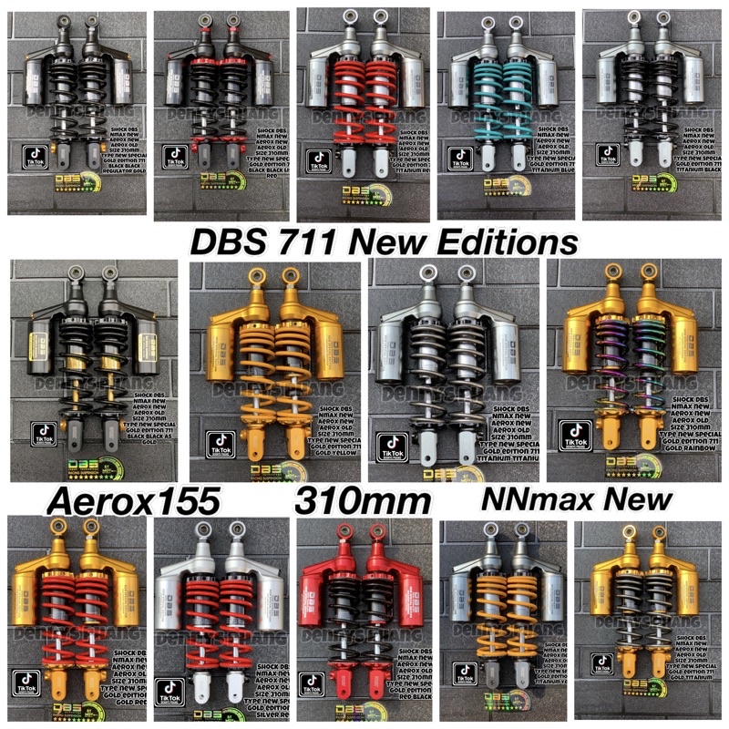 Jual Shock DBS 711 G Sport Edition 310mm Shockbreaker Tabung Atas NMax ...