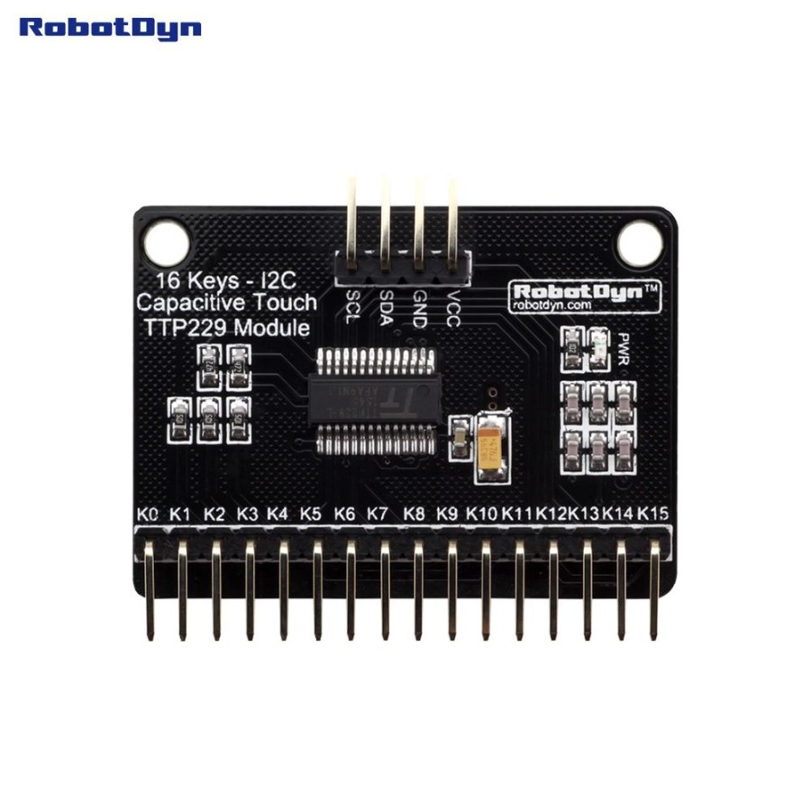 Jual Module Sensor Sentuh i2C 16 Keys Capacitive touch TTP229 Robotdyn ...
