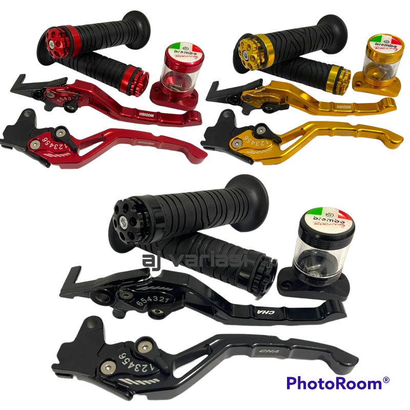 Jual handle rem+handgrip jalu stang+tutup tabung minyak rem beat karbu ...