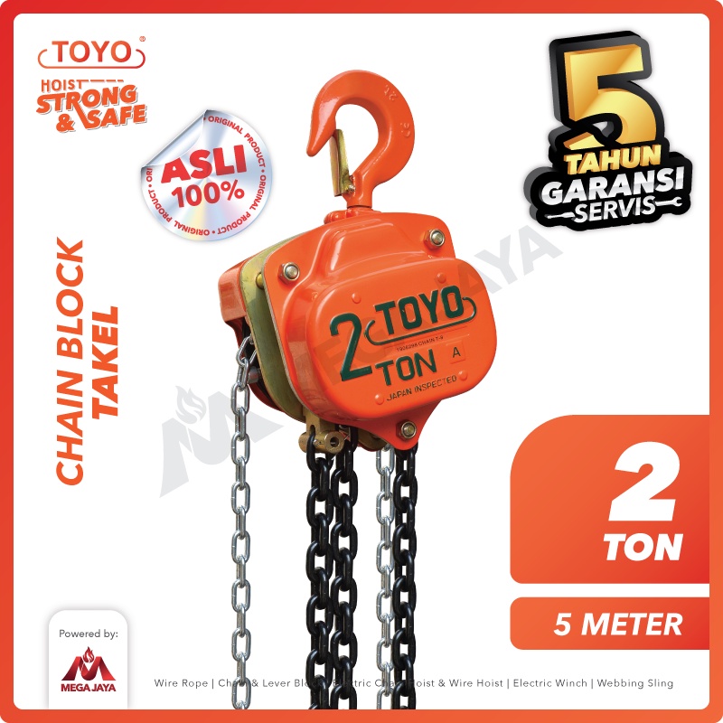 Jual TOYO Chain Block / Takel 2 Ton x 5 Meter | Shopee Indonesia