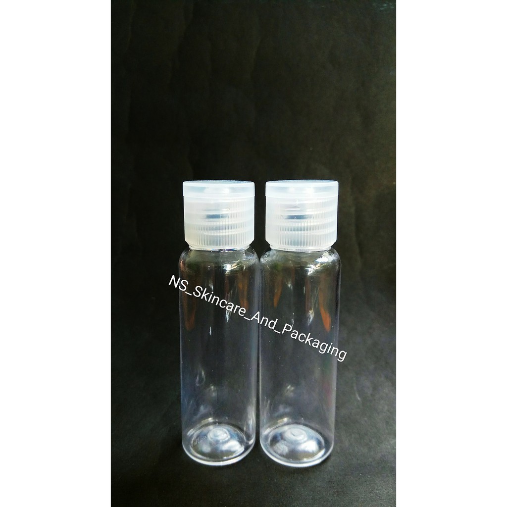 Jual Botol fliptop 30ml / Botol PET 30 ml Natural Fliptop ( Tutup ...