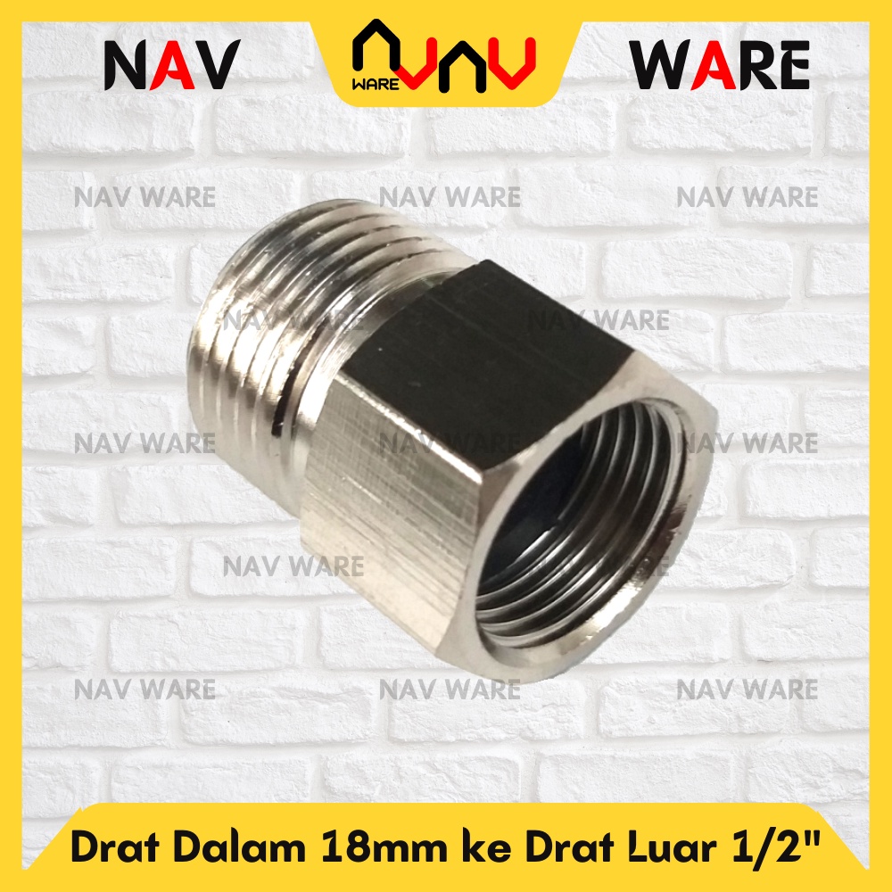 Jual Konektor Pompa DC 12V Drat Dalam 18mm ke Sok Drat Luar Pipa 1/2 ...