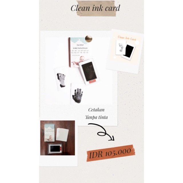 Jual Clean ink card - stempel kaki&tangan tanpa tinta | Shopee Indonesia
