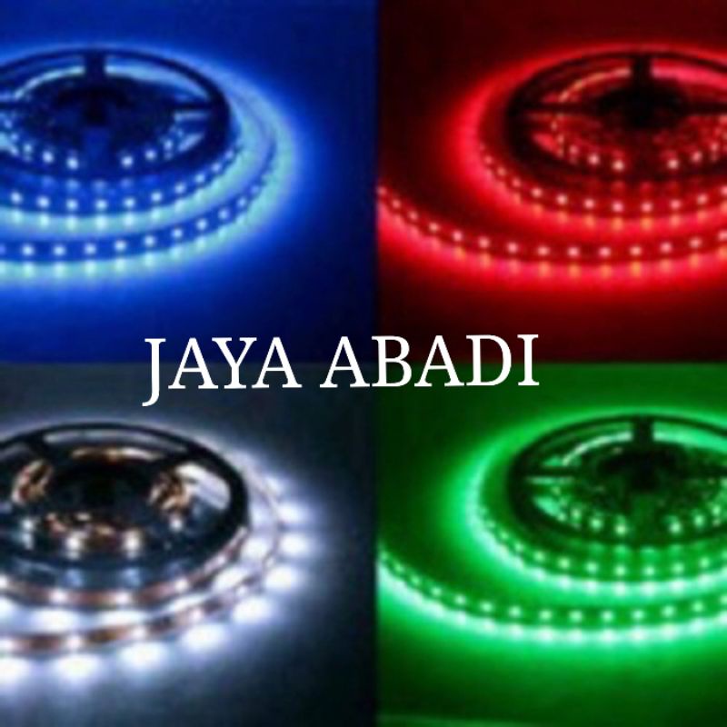 Jual LAMPU LED STRIP QUALITY BAGUS LENGKAP GELL ROLL 5METER 12VOLT ...