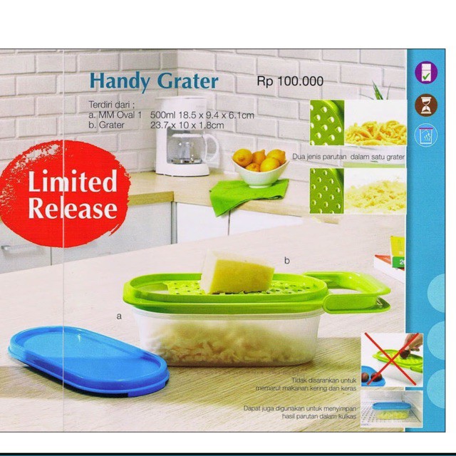 Jual handy grater tupperware | Shopee Indonesia