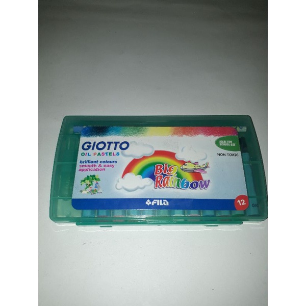 Jual Crayon / oil pastel GIOTTO 12 colours - Big Raonbow | Shopee Indonesia