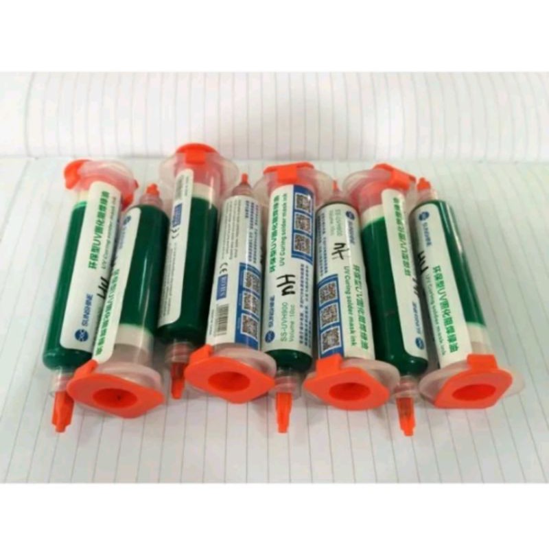 Jual LEM PELAPIS PCB UV CURING SOLDER MARK INK SOLDER 10 CC ORIGINAL ...