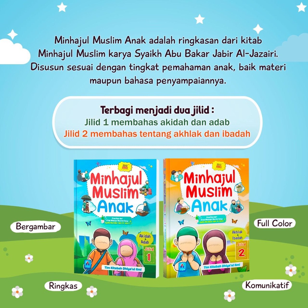 Jual Minhajul Muslim Anak Jilid 1 - 2 Disarikan dari Kitab Minhajul ...