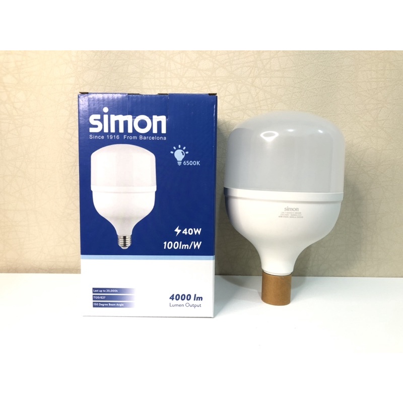 Jual Bola Lampu LED SIMON 40 Watt - Cahaya Putih ( SIP-40W ) | Shopee Indonesia