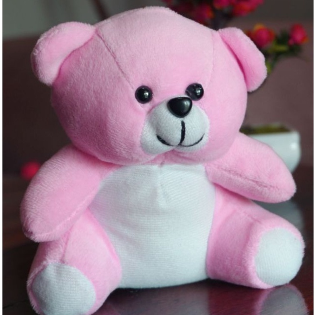 Jual Boneka Mini Teddy Bear Mini Polos Warna Pink Kualitas SNI - Cocok ...