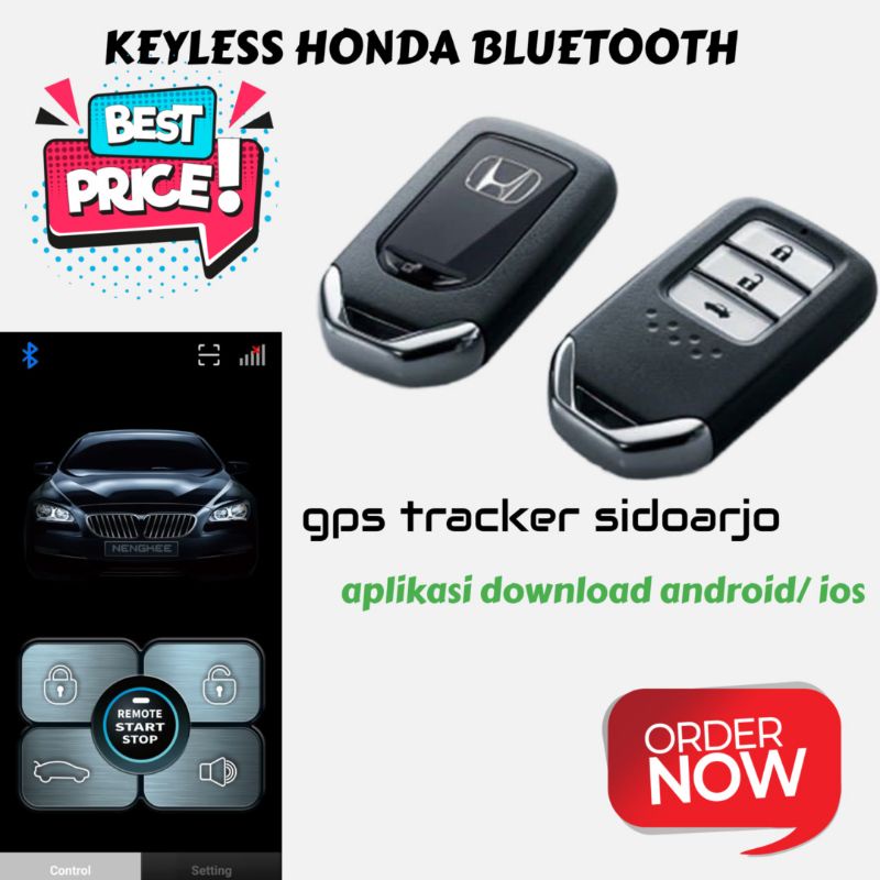 Jual keyless PKE mobil bluetooth android remote model honda | Shopee Indonesia