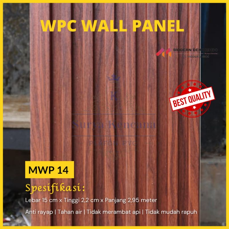 Jual WPC wall panel mwp 14 Modern interior dinding | Shopee Indonesia