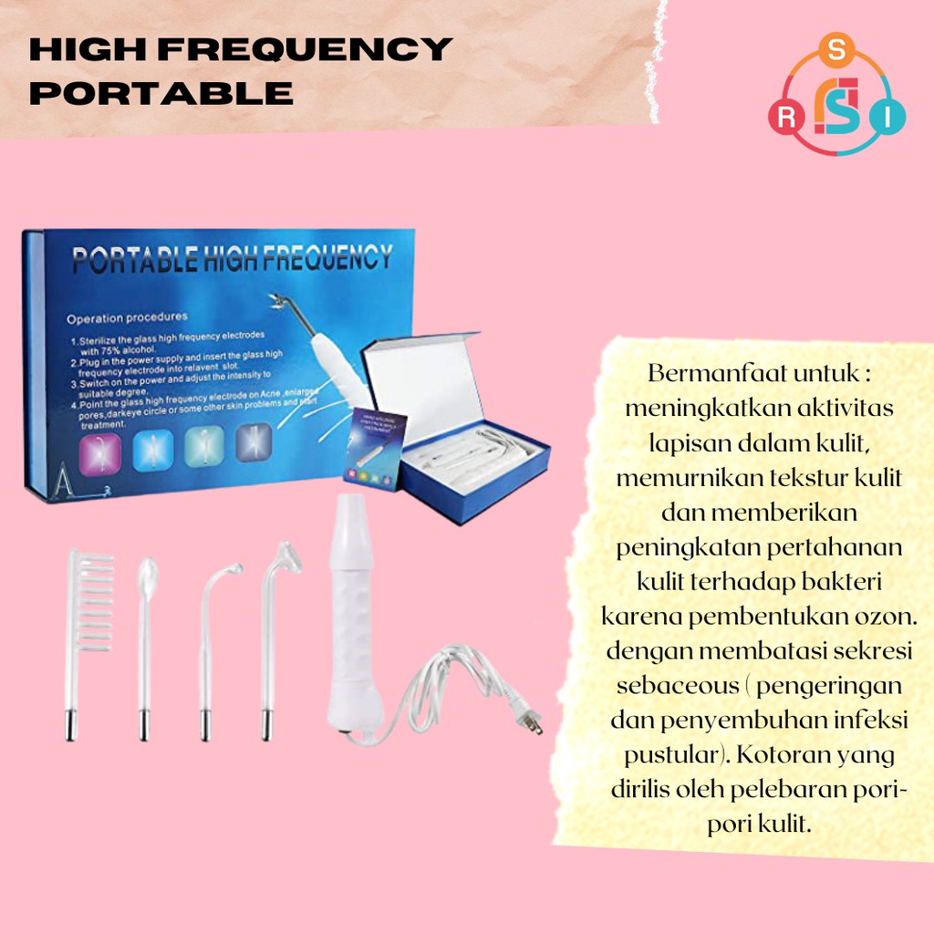 Jual ALAT HF PORTABLE ALAT FACIAL HIGH FREQUENCY / ALAT FACIAL WAJAH ...