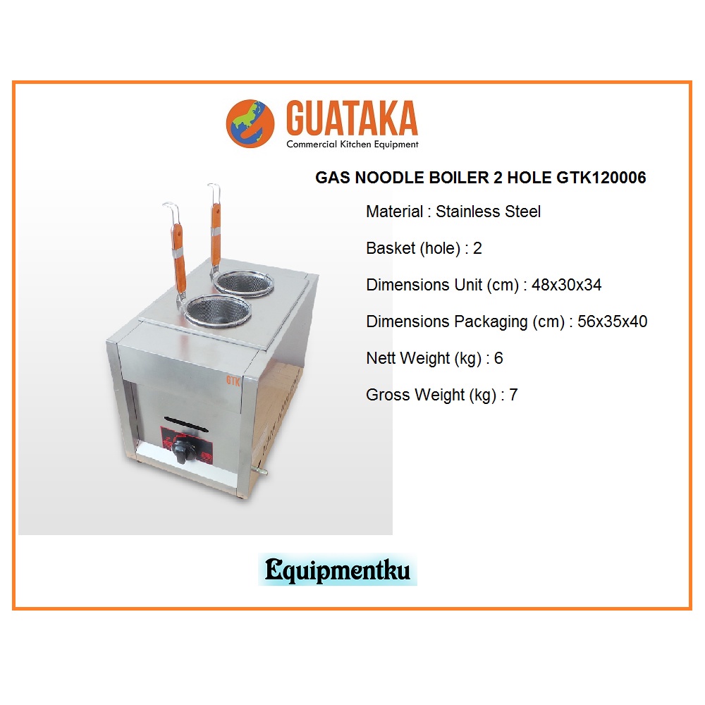 Jual GAS NOODLE BOILER 2 HOLE GUATAKA GTK120006 | Shopee Indonesia