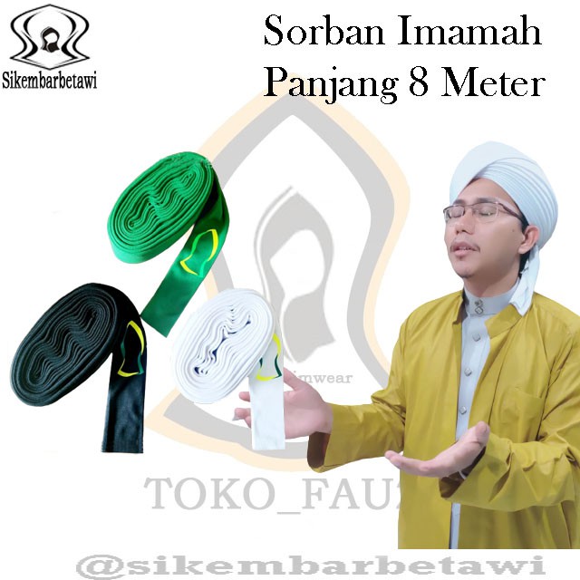 Jual IMAMAH PANJANG 8 METER IMAMAH PUTIH 8 METER IMAMAH 8 METERTERMURAH ...