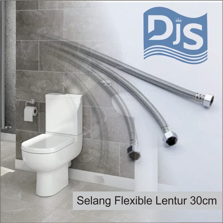 Jual Selang Flexible Anyam 30cm Wastafel Closet kamar mandi termurah ...