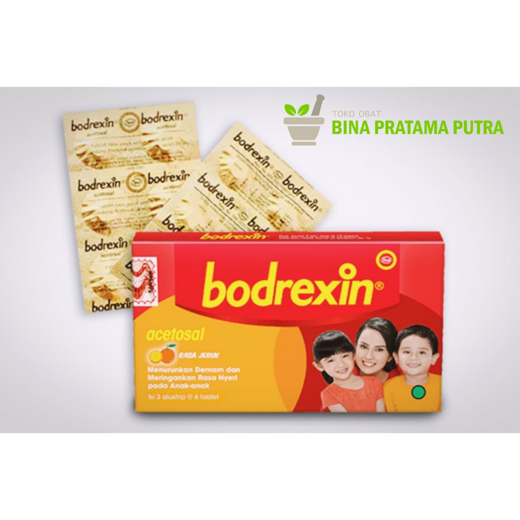 Jual Bodrexin Acetosal Isi 16 Tablet Rasa Jeruk untuk Demam Anak ...