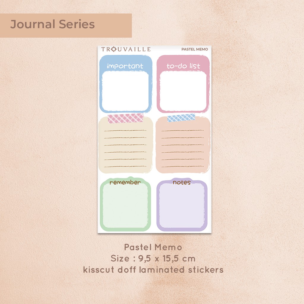 Jual [Gongjin] Cute Journal Sticker by TROUVAILLE STUDIO / Bullet ...