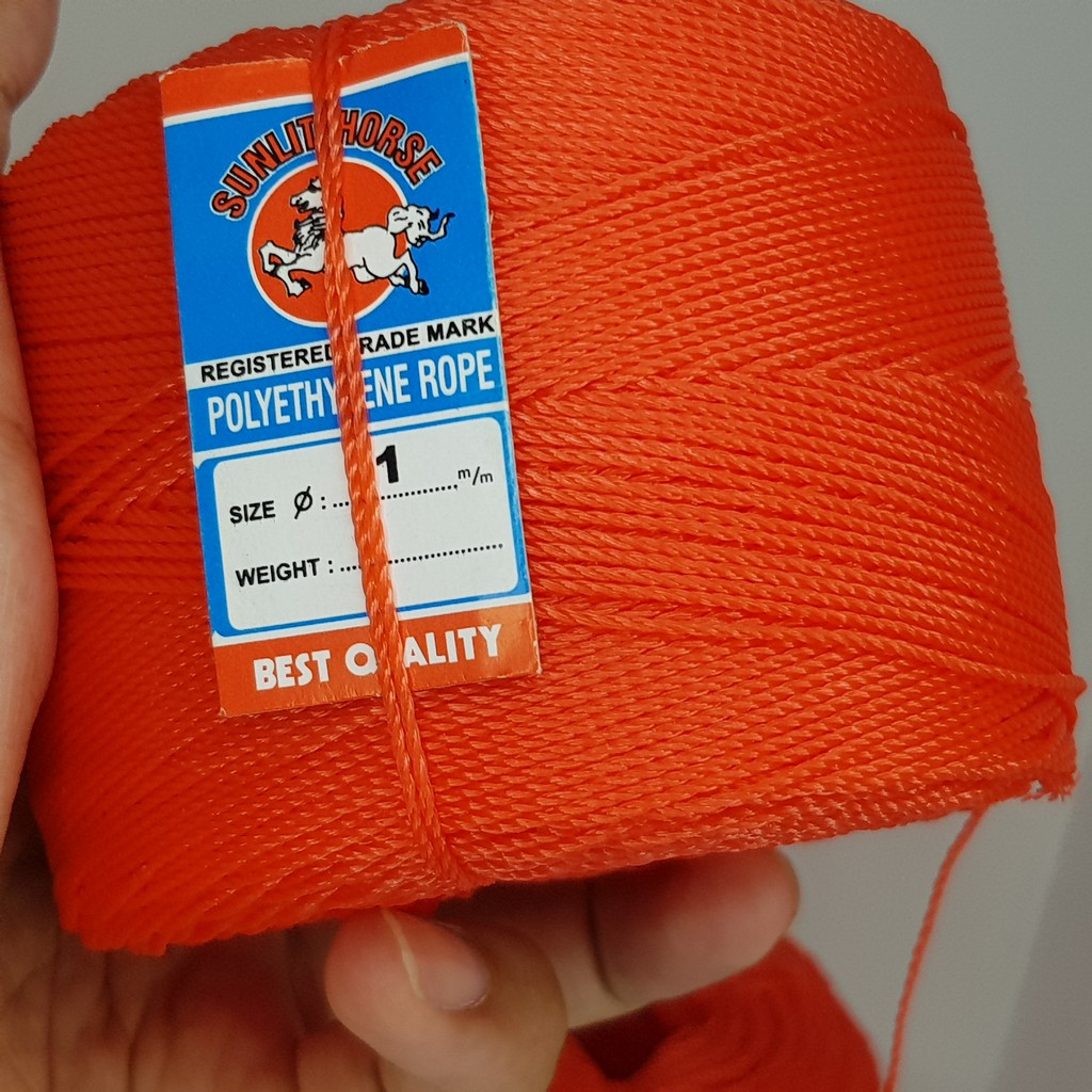 Jual Tali Tambang Plastik Tebal 1 mm Kuat Untuk Layangan Besar Koang ...