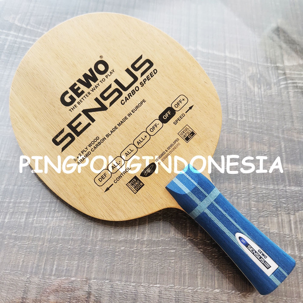 Jual GEWO Sensus Carbo Speed - Kayu Pingpong Blade Tenis Meja Bet Bat Offensive | Shopee Indonesia