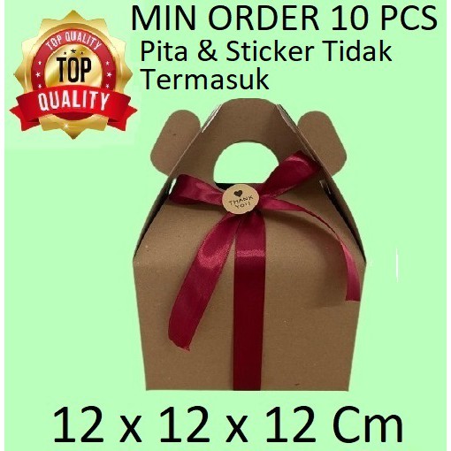 Jual GB02 12x12x12 Gable Box S Kotak Toples Bulat Kue Cookies 250 gr ...