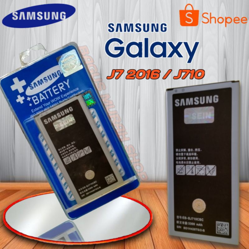 Jual BATTERY BATERAI BATRE GALAXY J7 2016 GALAXY J710 EB-BJ710CBC ORIGINAL SEIN BATU HP | Shopee ...