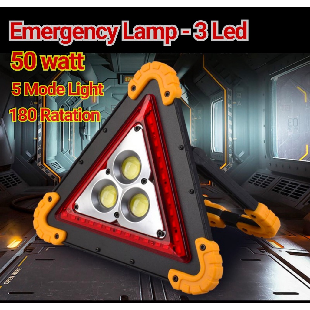 Jual Lampu Sorot Emergency Car Segitiga Pengaman Segi Tiga Darurat ...