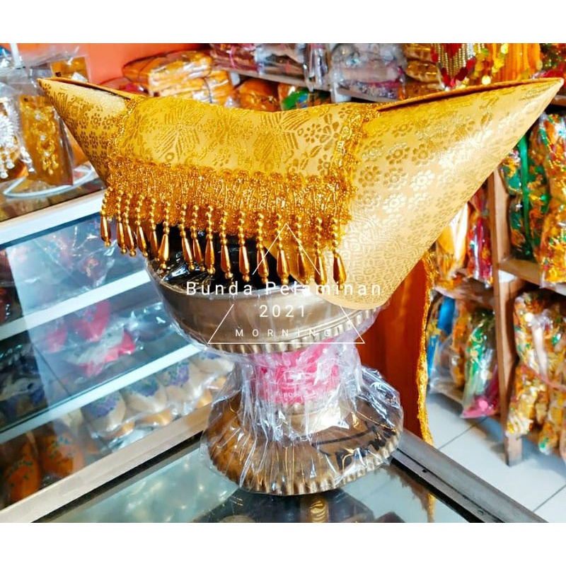 Jual Tanduk Minang / Tanduak Minang Songket Gold / Topi Minang | Shopee ...