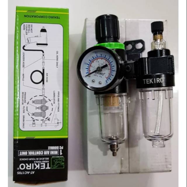Jual FILTER UDARA KOMPRESOR SARINGAN UDARA 2 TABUNG MINI AIR FILTER ...