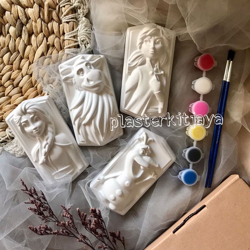 Jual DIY SERIES FROZEN ANNA & ELSA UKURAN MEDIUM SIZE PATUNG LUKIS ...